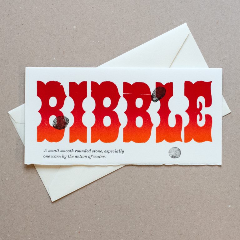 Bibble, card | New North Press